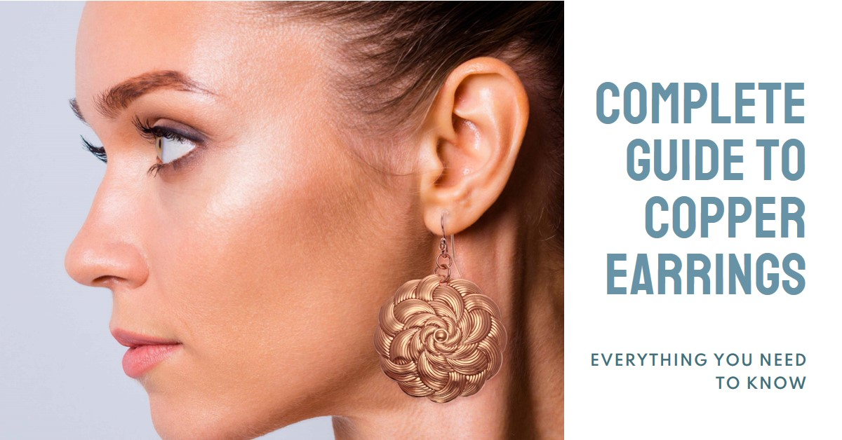 Real copper earrings store