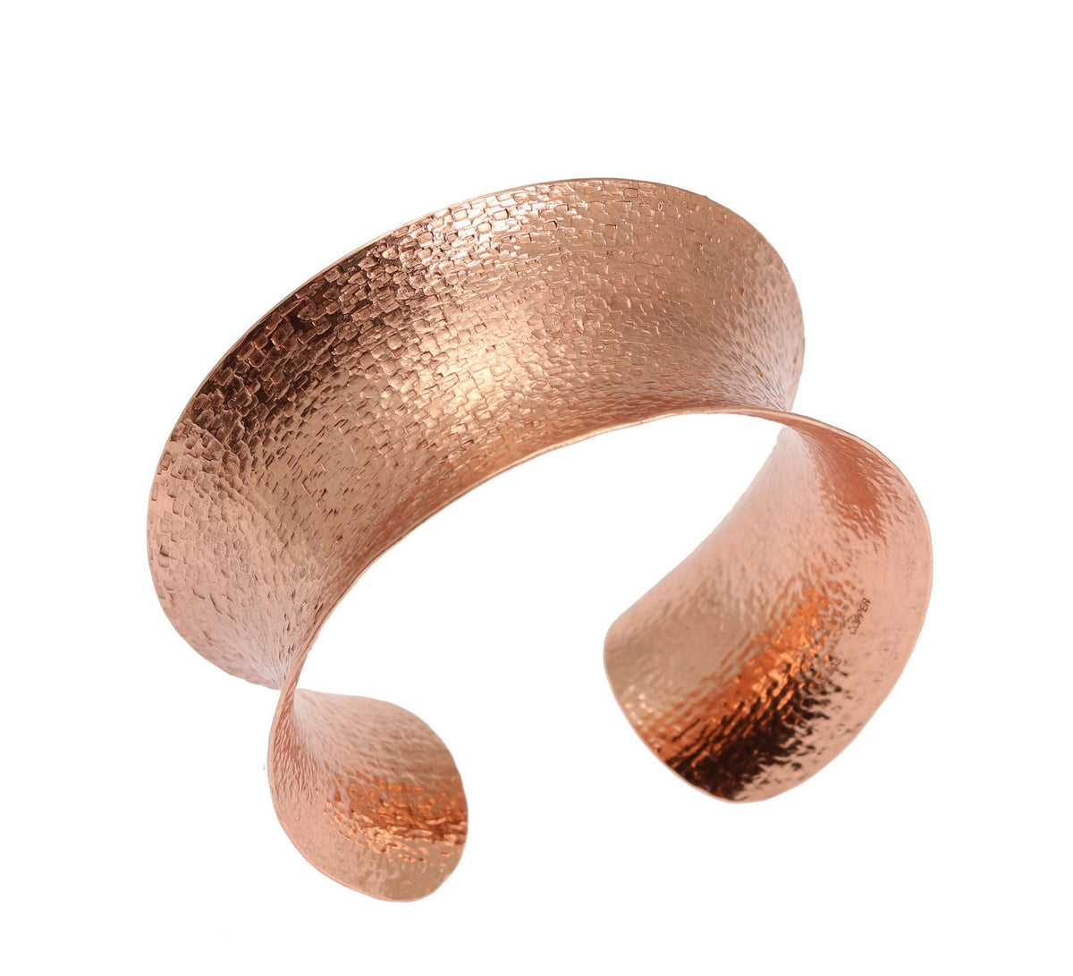 BUY Texturized Copper Cuff Bracelet | Handcrafted Jewelry by John S. Brana
